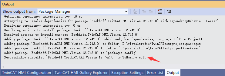 TwinCAT HMI 常见问答: TwinCAT HMI V1.12版本通过nuget包管理器安装nupkg文件 | 倍福虚拟学院